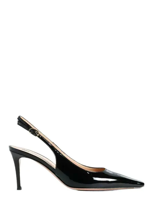 Roberto Festa Atlante Leather Slingback Stiletto Pumps - Black