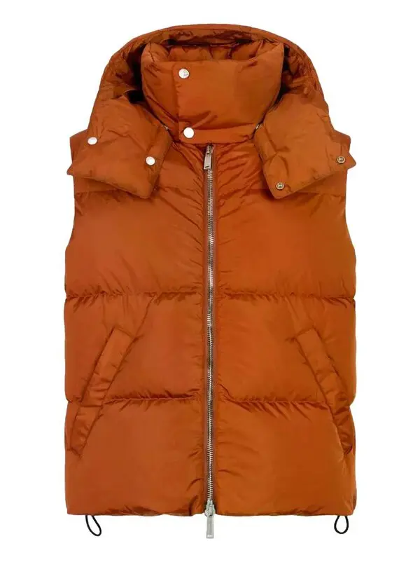 Dsquared2 Hooded Down Vest - Orange