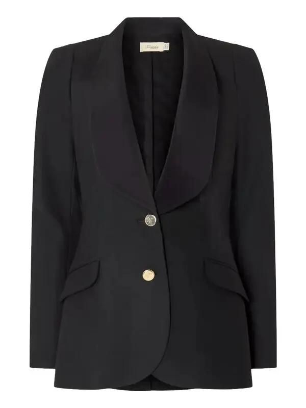 TEMPERLEY LONDON Nyx Shawl-lapel Blazer - Black