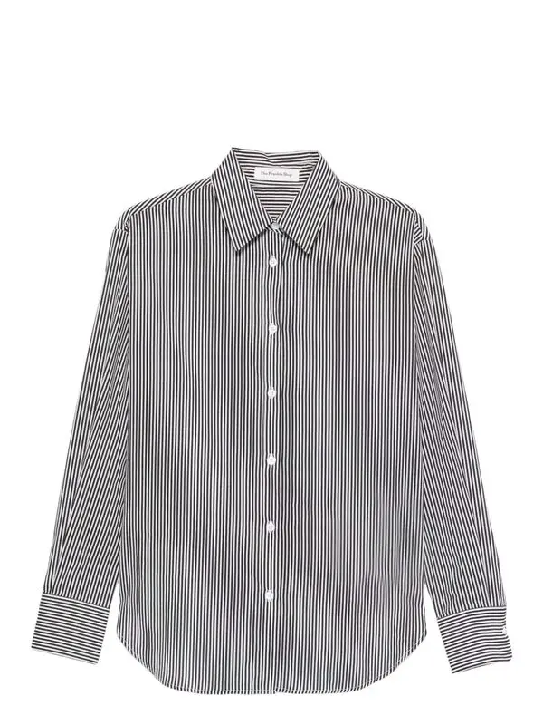 THE FRANKIE SHOP Peri Striped Button-down Shirt - White