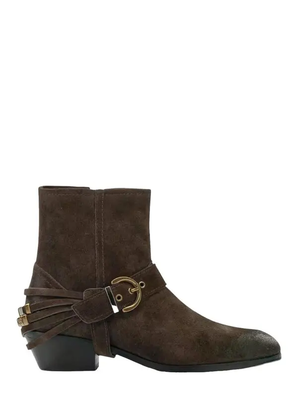 Pinko Buckle-fastening Ankle Boots - Brown