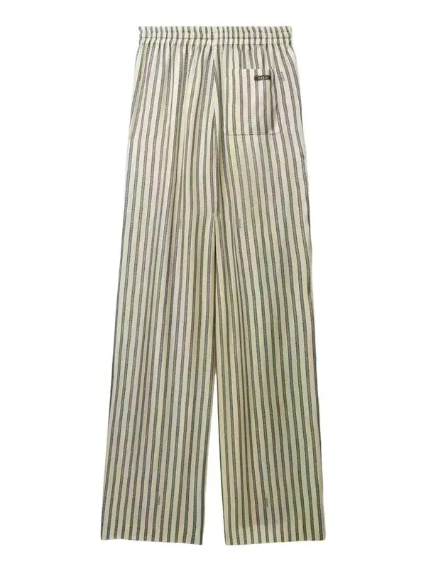 Versace Printed Silk-twill Pajama-style Trousers - Neutrals