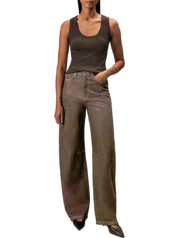 DRYKORN Liable Wide-leg Jeans - Brown