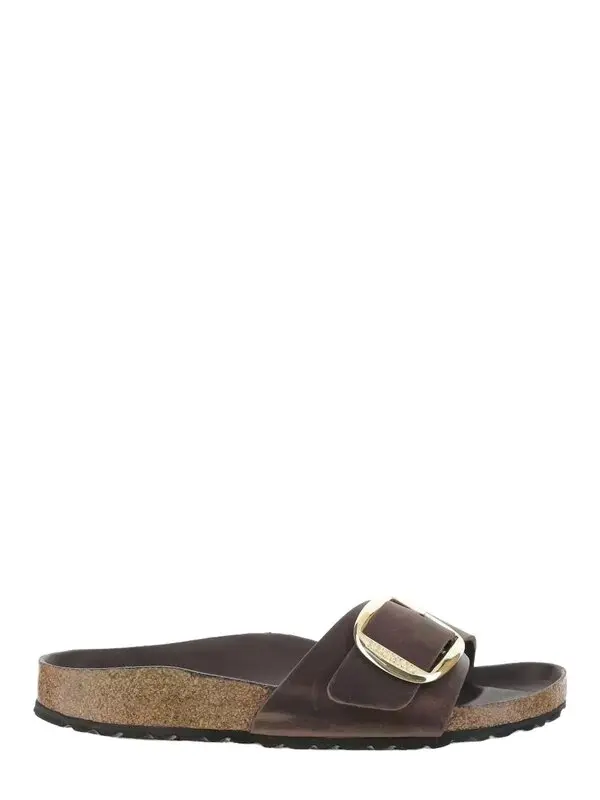 BIRKENSTOCK Madrid Big Buckle Slides - Brown
