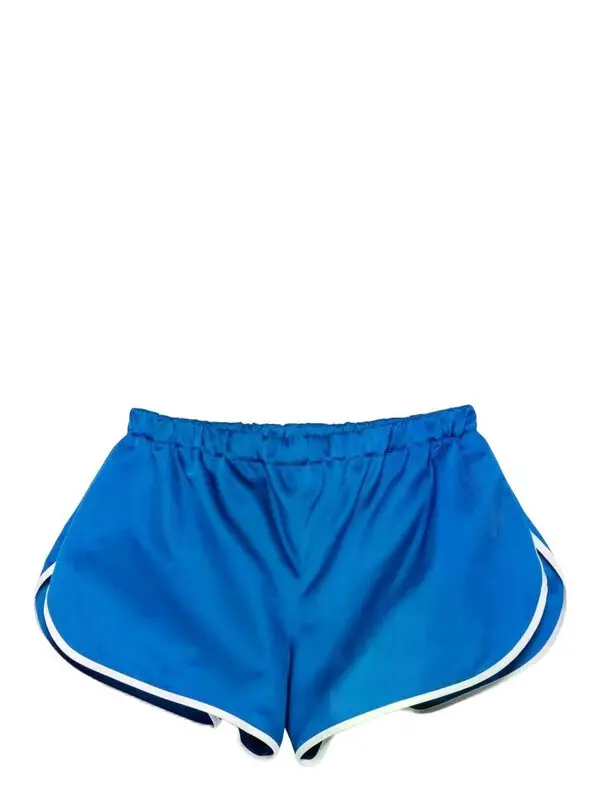 THE FRANKIE SHOP Cielo Piped-trim Shorts - Blue