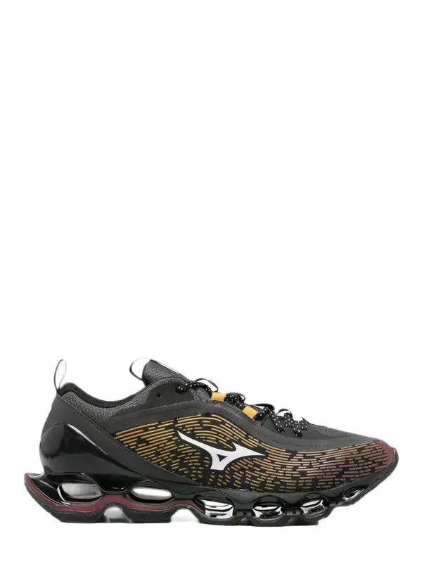 Mizuno Wave Prophecy Graphic Print Lace-up Sneakers - Black