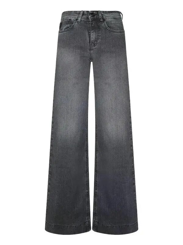 LOIS Faded Wide-leg Jeans - Grey