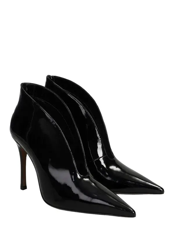 Roberto Festa Adele Patent Finish Ankle Boots - Black