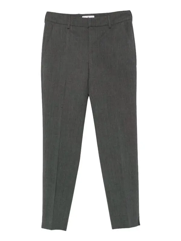 PT TORINO Straight-leg Wool Trousers - Grey
