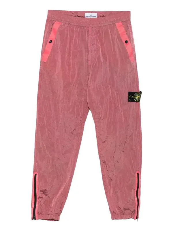 Stone Island Logo-patch Track Pants - Pink