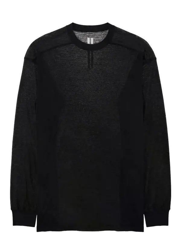 Rick Owens Jumbo Long-sleeved T-shirt - Black