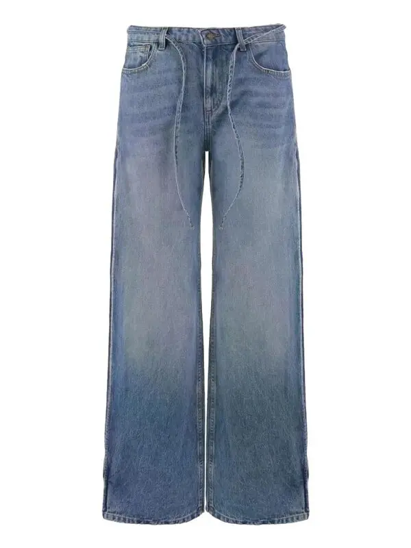 THE GARMENT Washed Effect Tie-waist Jeans - Blue
