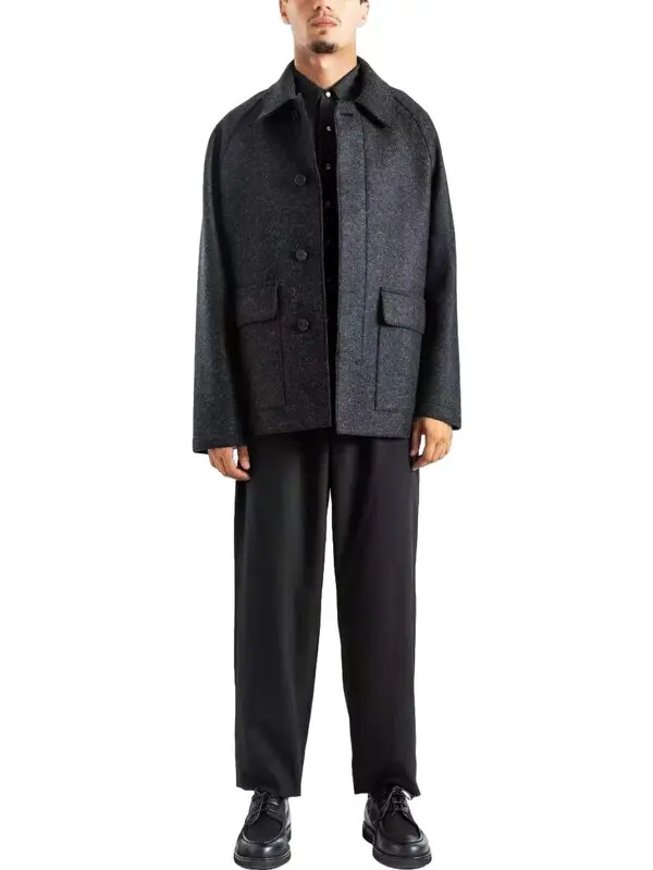 Harris Wharf London Pressed-wool Country Jacket - Grey