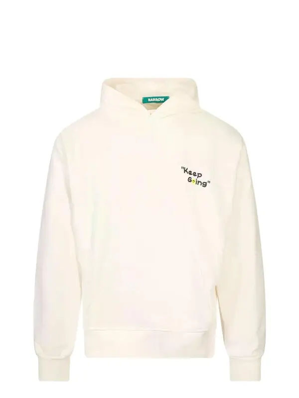 BARROW Keep Going Print Hoodie - Neutrals