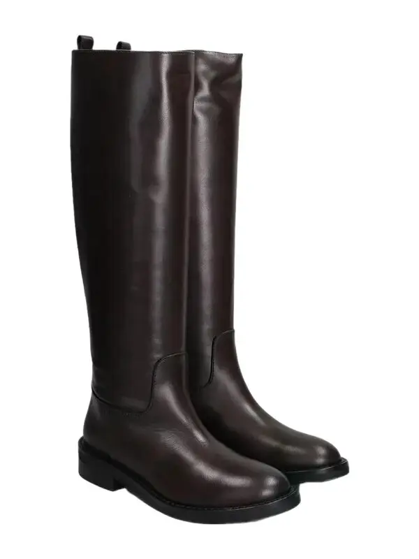 VIA ROMA 15 Leather Knee-high Boots - Brown