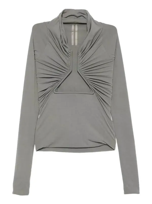 Rick Owens Prong Cutout Top - Grey