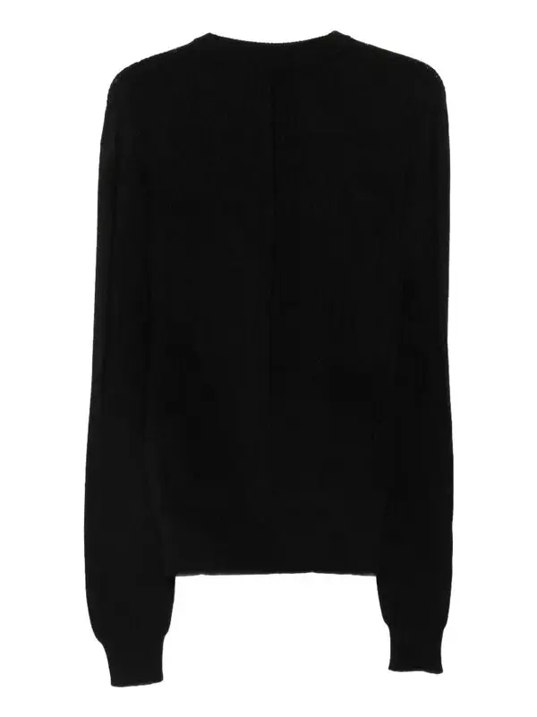 Rick Owens Ribbed-knit Fisherman Sweater - Black