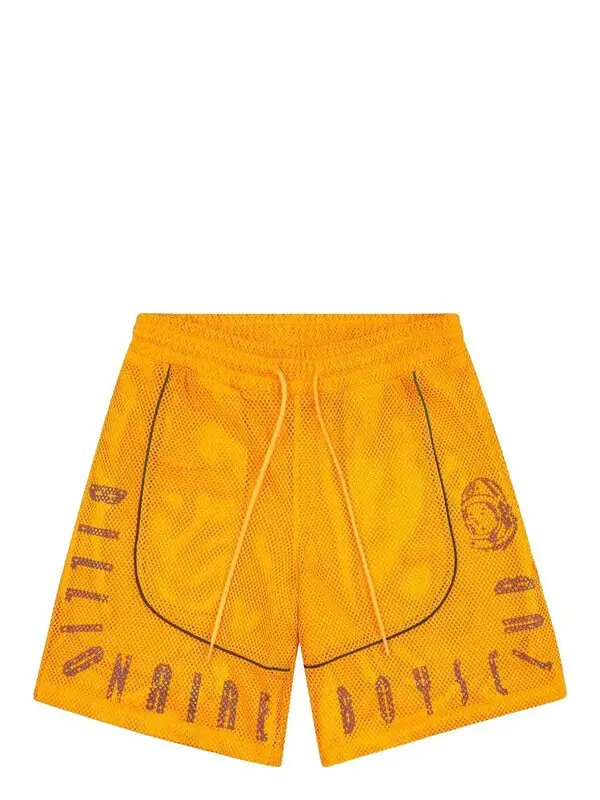 BILLIONAIRE BOYS CLUB Logo Print Mesh Shorts - Orange