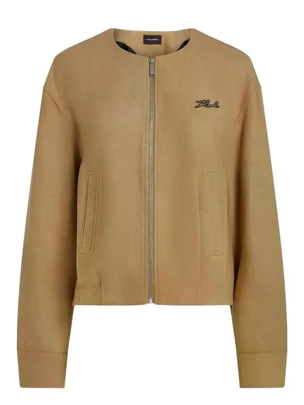 Karl Lagerfeld Après Ski Club Bomber Jacket - Neutrals