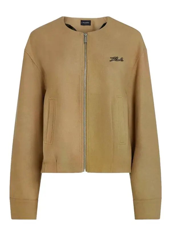 Karl Lagerfeld Après Ski Club Bomber Jacket - Neutrals