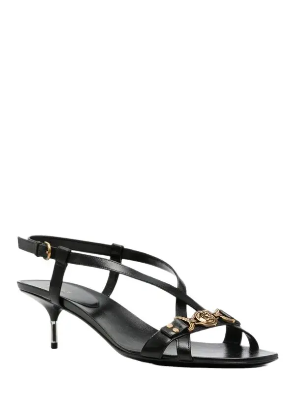Versace Marisa Leather Sandals - Black