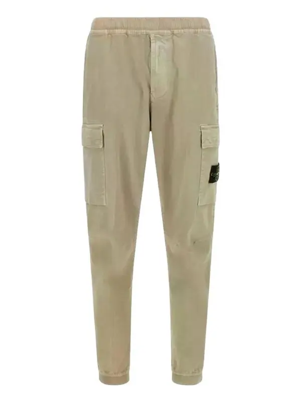 Stone Island Logo Patch Cargo Pants - Neutrals