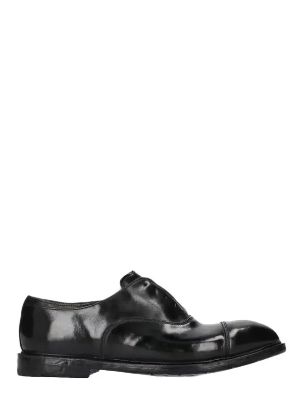 Premiata Cordovan Leather Oxford Shoes - Black