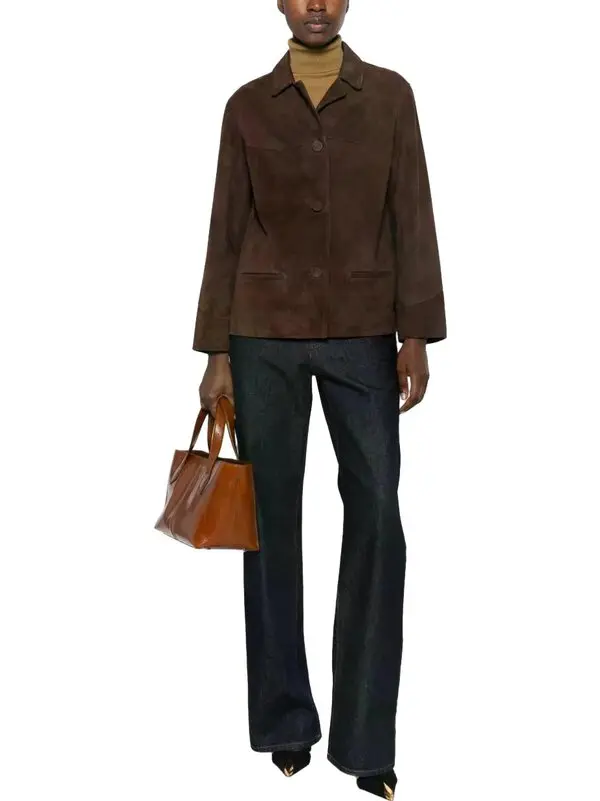 Tory Burch Suede Western-style Jacket - Brown