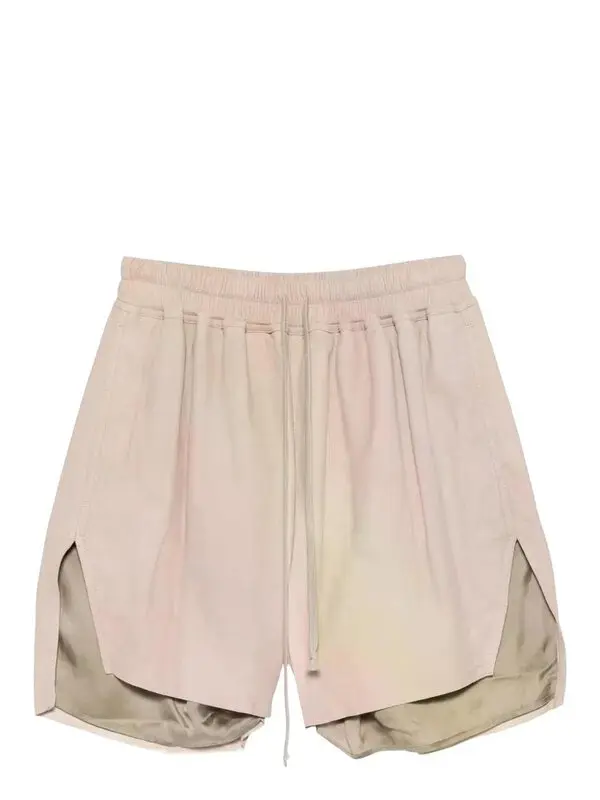 Rick Owens Leather Shorts - Neutrals