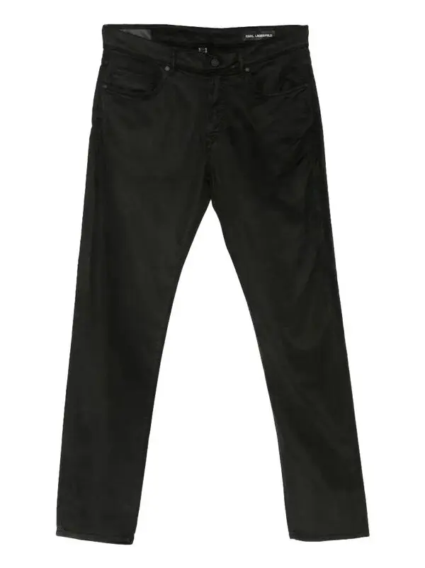 Karl Lagerfeld Mid-waist Jeans - Black