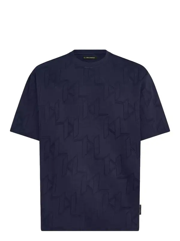 Karl Lagerfeld All-over Monogram T-shirt - Blue