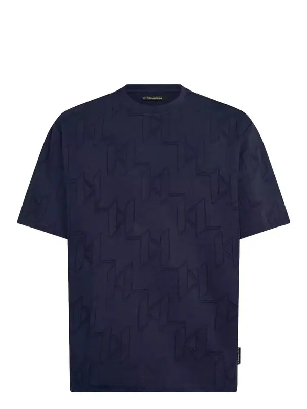 Karl Lagerfeld All-over Monogram T-shirt - Blue