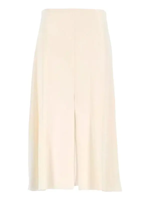 Valentino Garavani Silk Midi Skirt - Neutrals