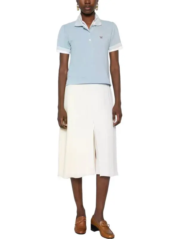 Valentino Garavani Silk Midi Skirt - Neutrals