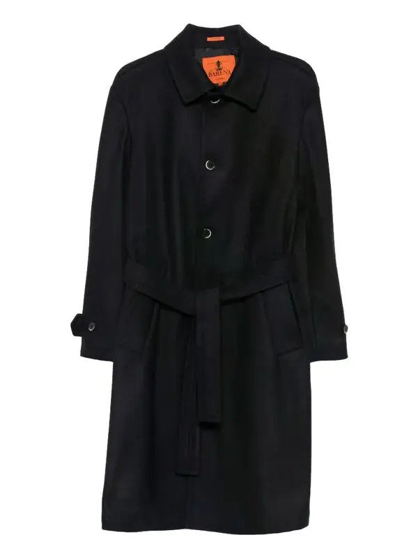 Barena Venezia Belted Button-down Coat - Blue