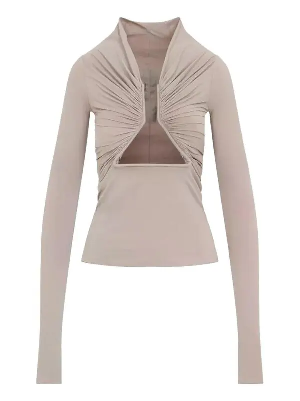 Rick Owens Cut-out Gathered Top - Pink