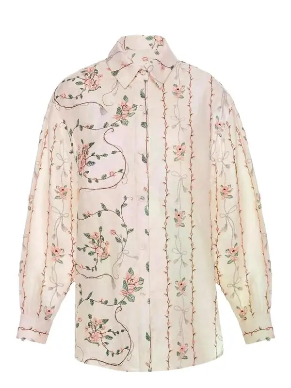 Agua Bendita Cecilia Navegante Shirt - Neutrals