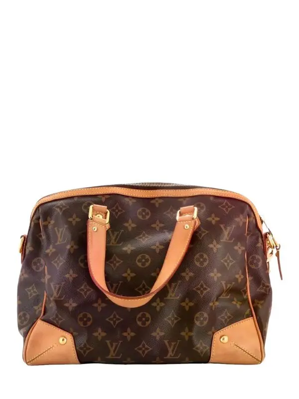 LOUIS VUITTON Monogram Canvas Pm Satchel - Brown