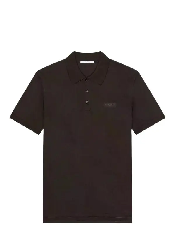 Givenchy Polo In Cotton With Paris Gros Grain - Black