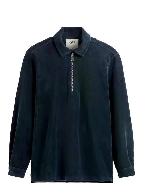 OAS Company Savvy Zip-fastening Polo Shirt - Blue