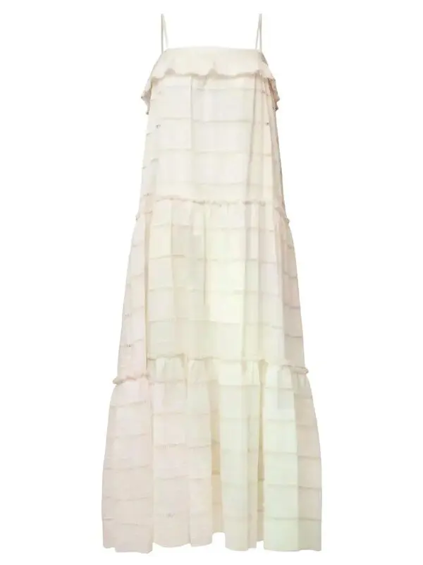 DRYKORN Nivela Tiered Ruffled Maxi Dress - Neutrals