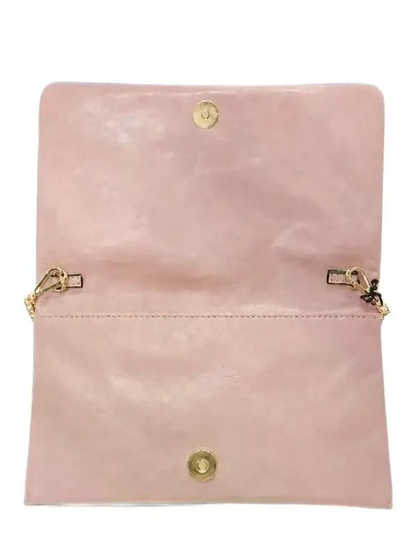 POCHE PARIS Chain-strap Clutch Bag - Pink