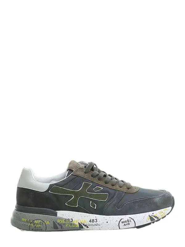 Premiata Mick Logo-patch Sneakers - Grey