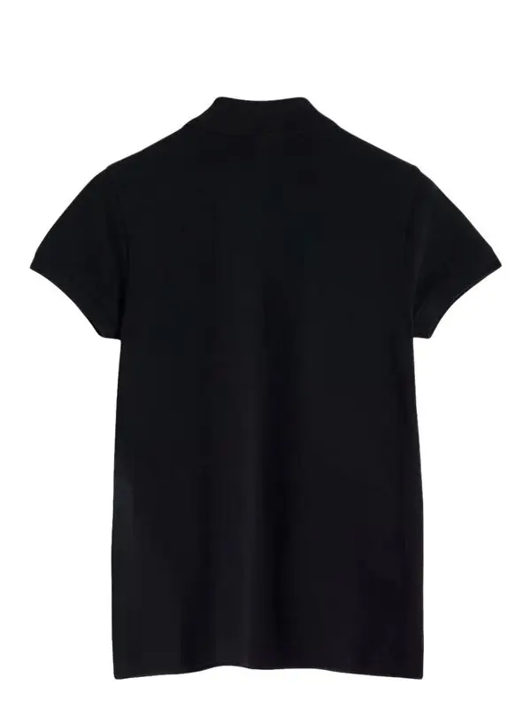 Maison Kitsuné Fox Patch Polo Shirt - Black