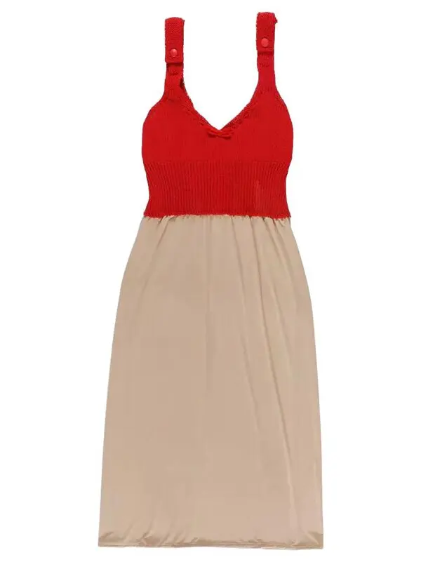 LA FETICHE Eleni Knitted-bralette Slip Mini Dress - Neutrals
