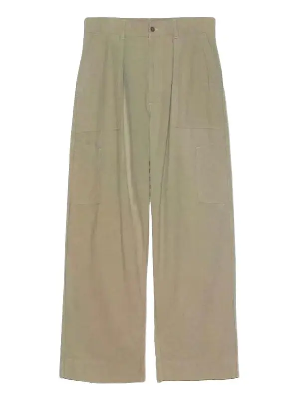Nanamica Silk-nep Twill Trousers - Green