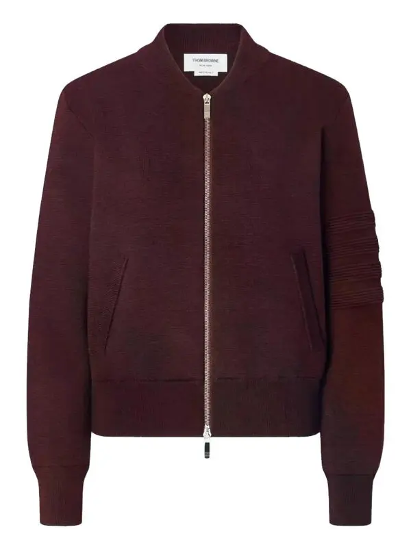 Thom Browne 4-bar Milano-stitch Bomber Jacket - Red