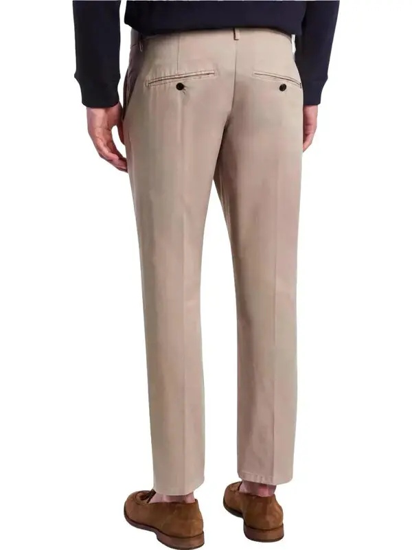 DONDUP Alfredo Pressed-crease Trousers - Neutrals