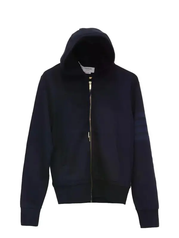 Thom Browne 4-bar Zip-up Hoodie - Blue