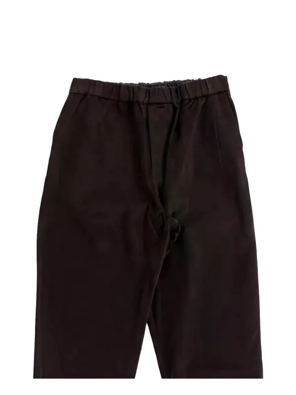 CASEY CASEY Elasticated-waist Tapered Trousers - Brown